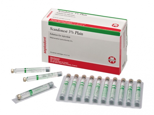N.K.LUCK - Dental Supplies & Equipment - Scandonest® 3% plain